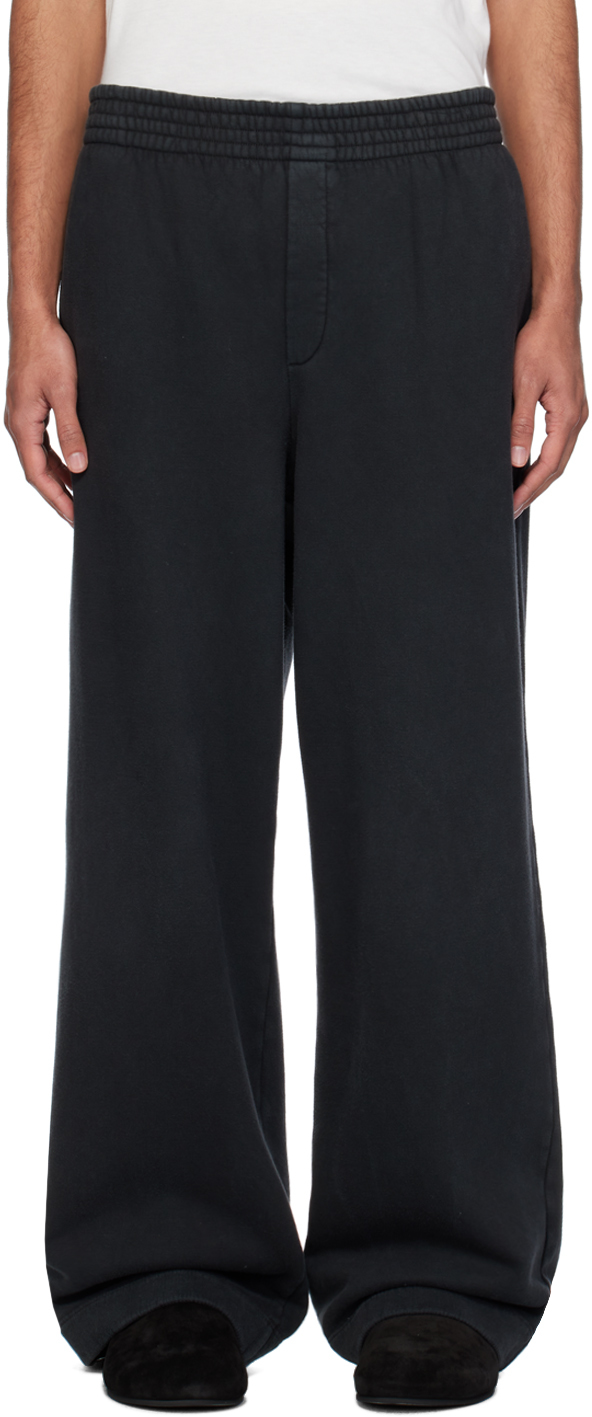 The Row: Pantalon de survêtement Davide noir | SSENSE France