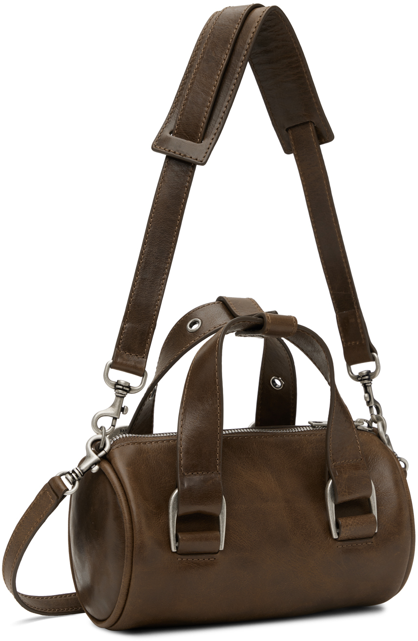Marge Sherwood Brown Belted Log Washed Pull-Up Bag | Smart Closet