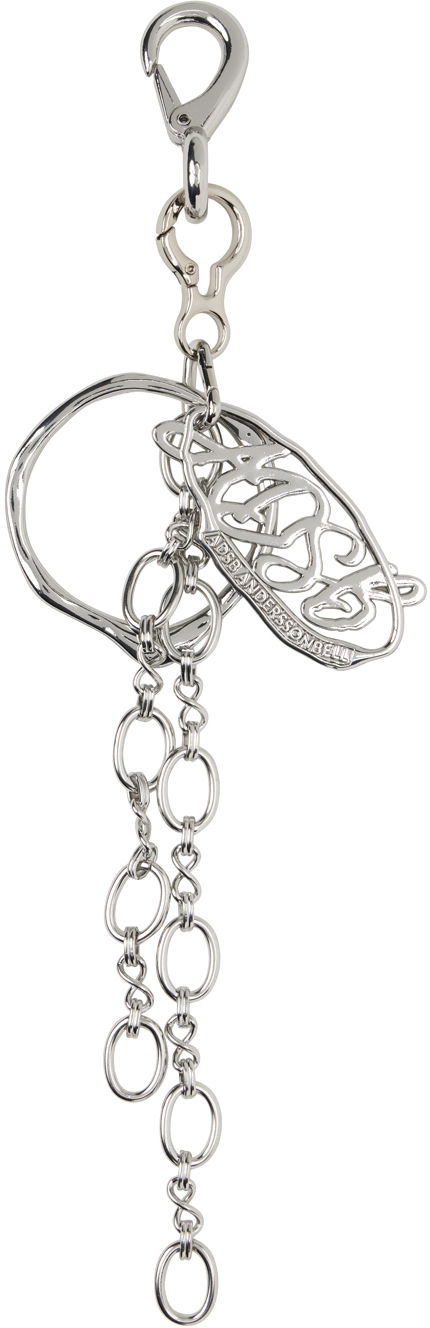 Silver Logo Pendant Keychain by Andersson Bell on Sale
