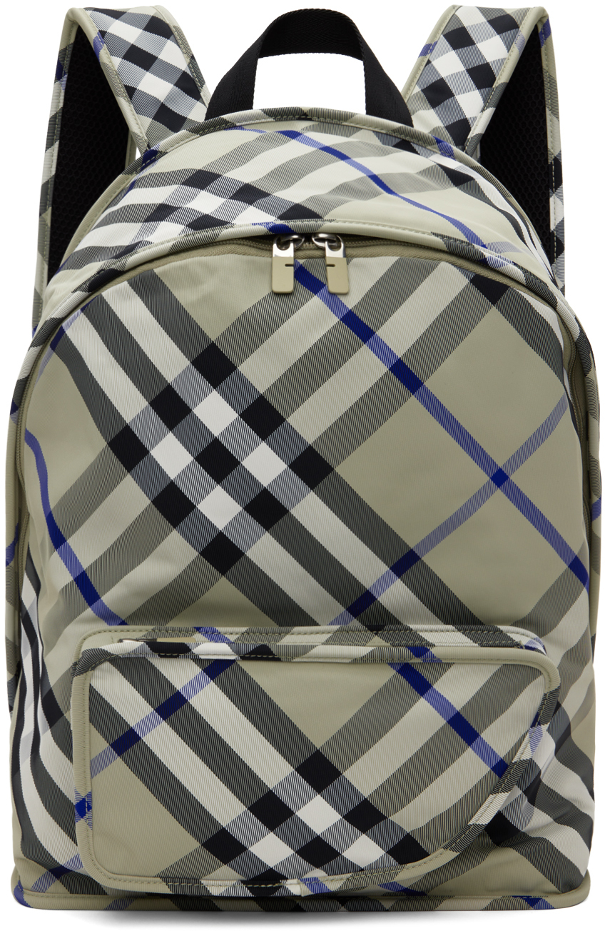 Burberry: Beige Shield Backpack | SSENSE
