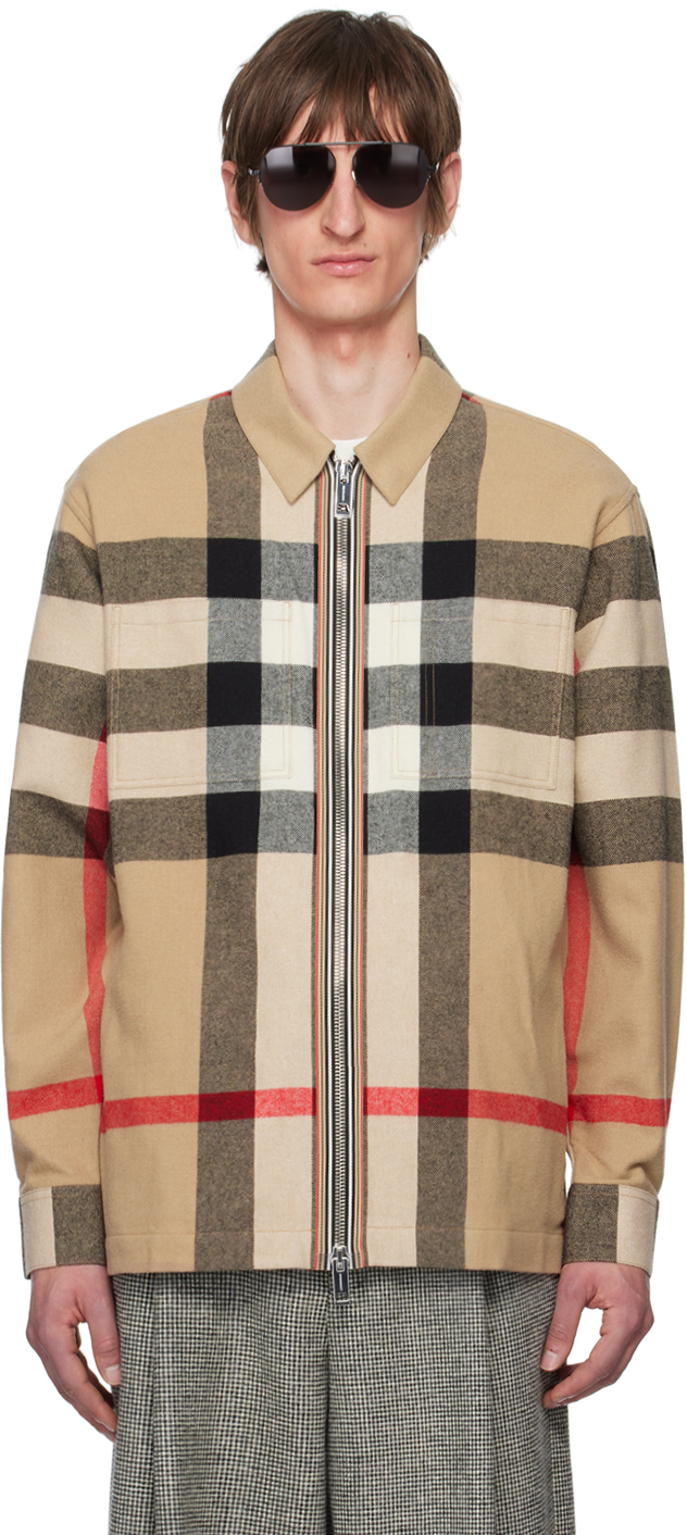 Burberry: Beige Hague Shirt | SSENSE