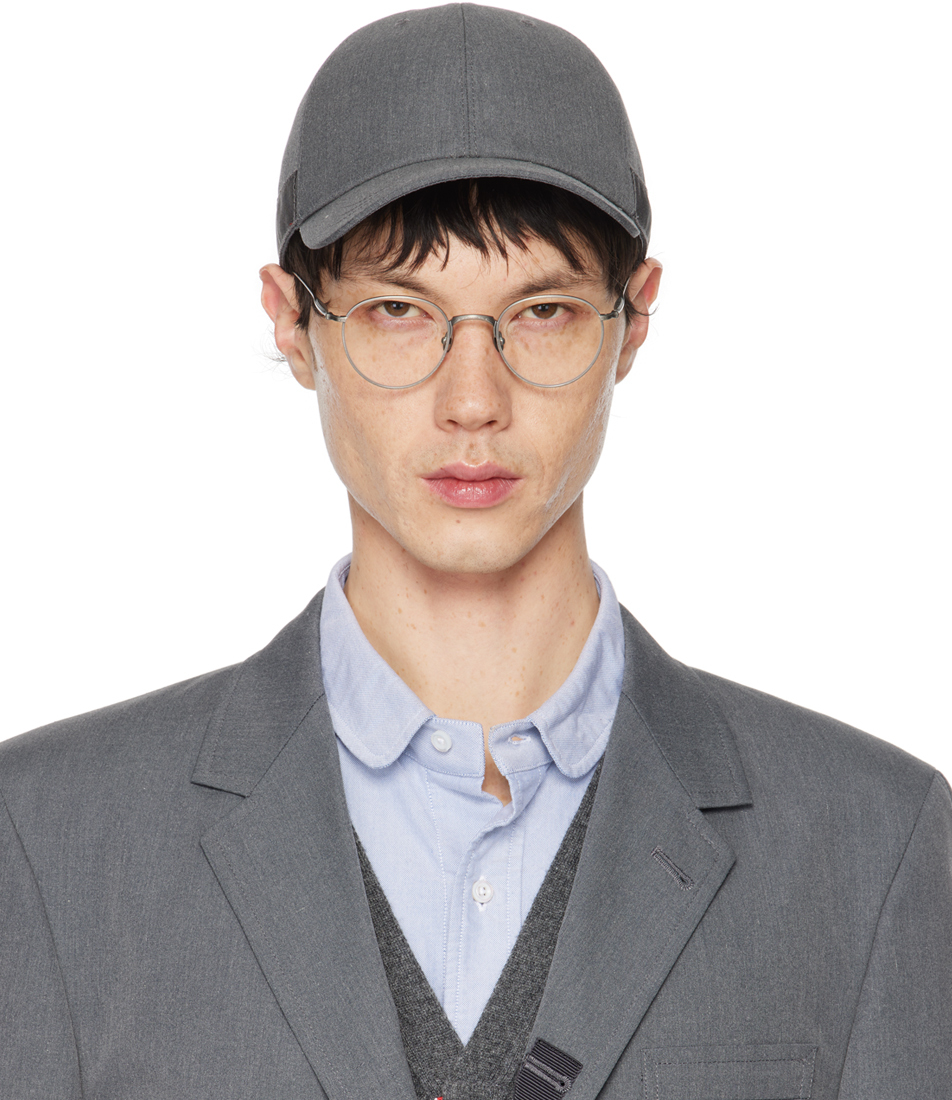 Gray Classic Baseball Cap by Thom Browne on Sale