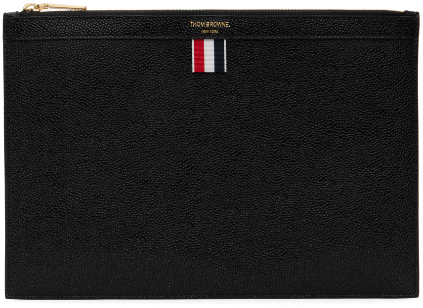 Thom Browne: Black Small Document Holder | SSENSE