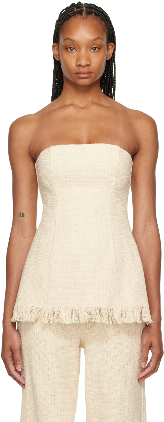 Off-White Silvia Camisole by Staud on Sale