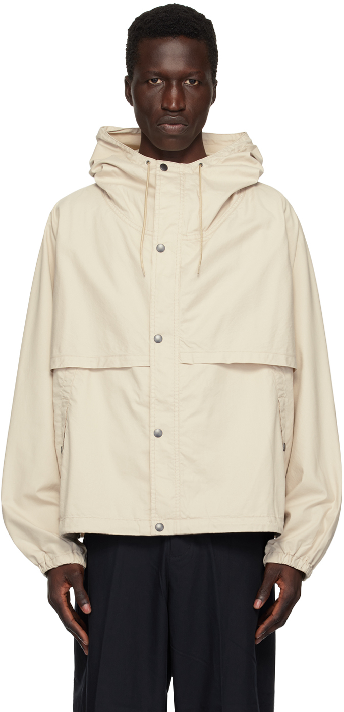Blouson d'extérieur beige BEAMS PLUS en solde