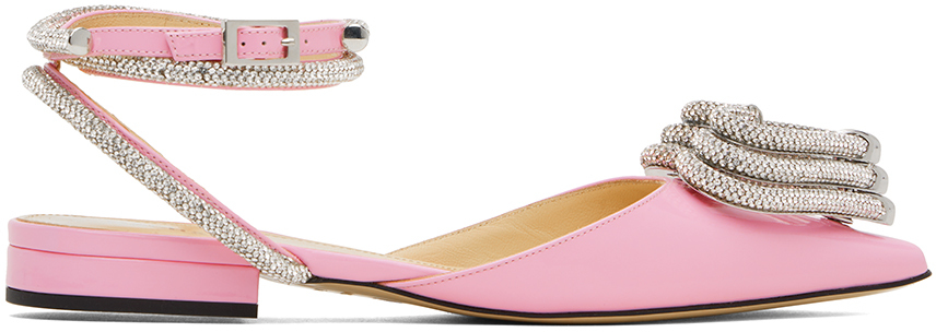 Chaussures à enfiler 15 roses en cuir verni à appliqués graphiques MACH ...