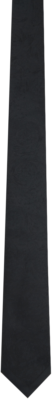 Versace: Black Barocco Tie | SSENSE UK