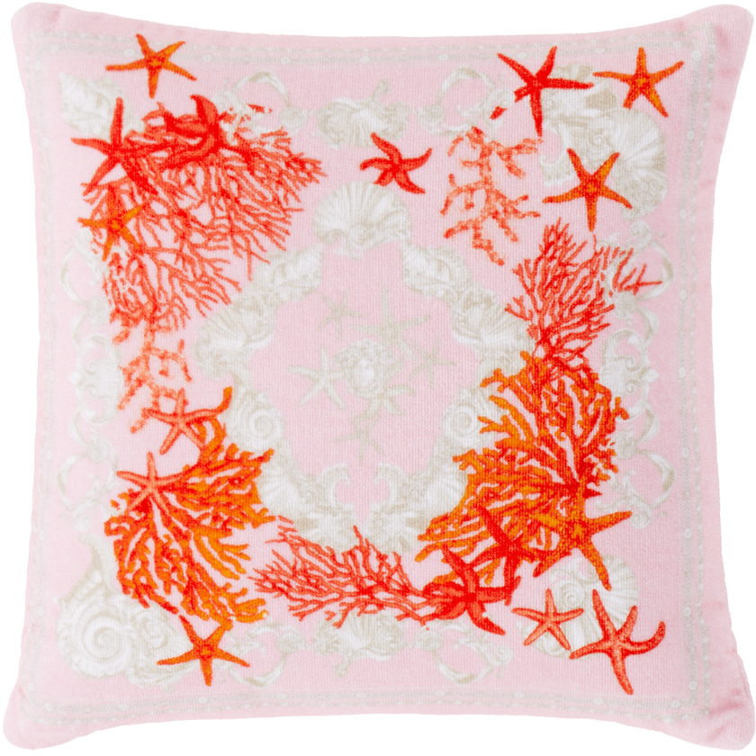Pink Barocco Sea Terry Cushion by Versace | SSENSE