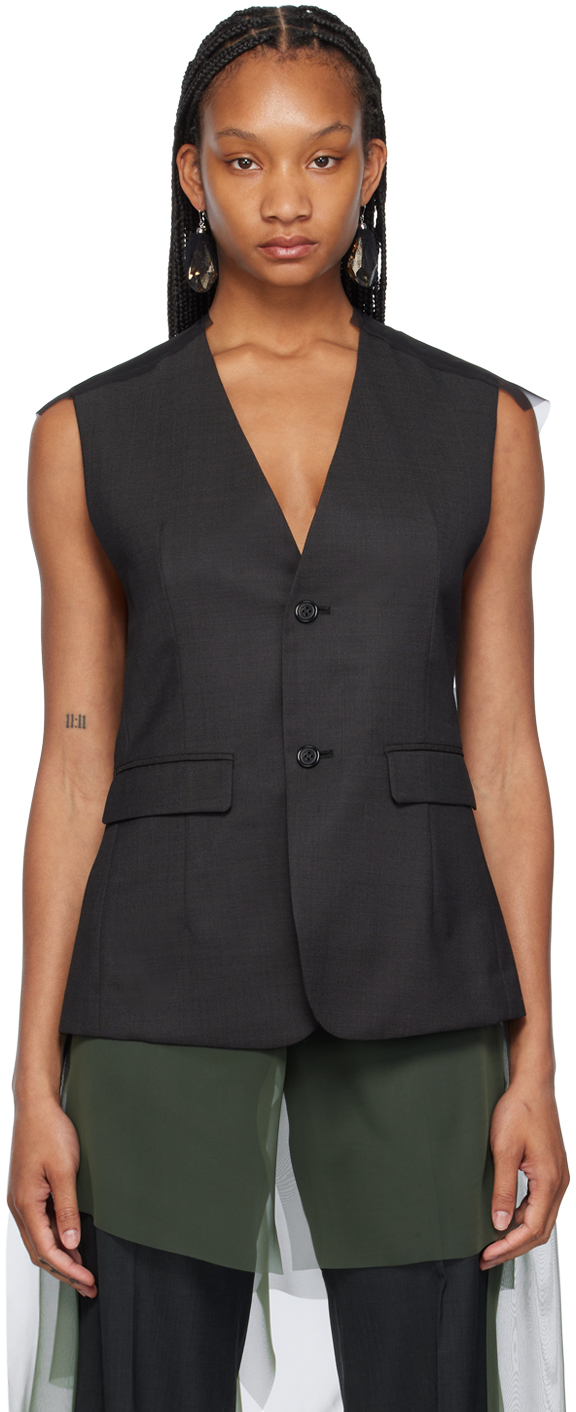 UNDERCOVER: Gray Overlay Vest | SSENSE