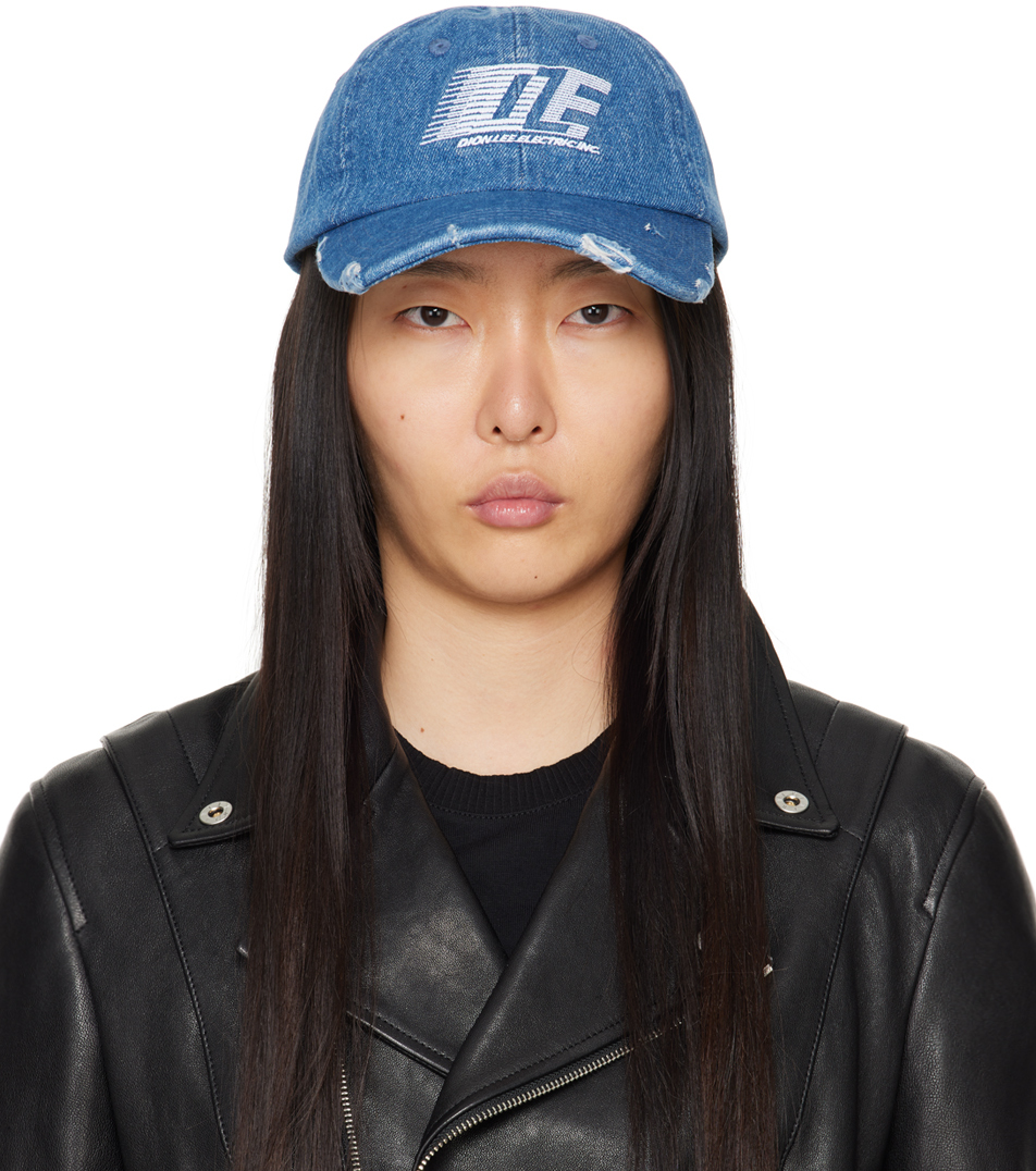 Blue DL Electric Denim Cap by Dion Lee on Sale