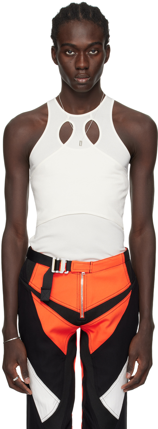 Off-White Mobius Loop Tank Top by Dion Lee on Sale