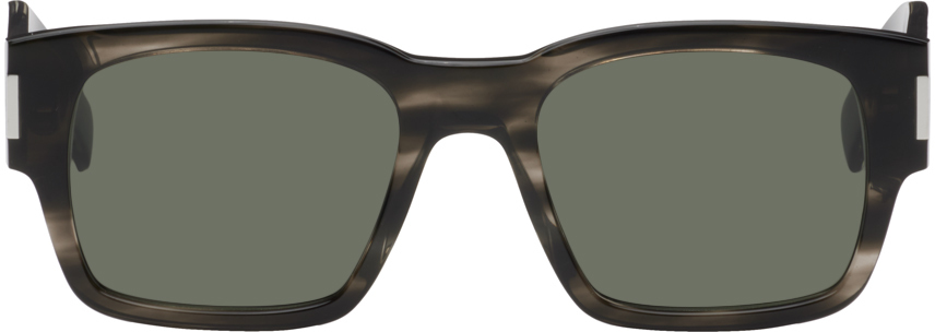 Gray SL 617 Sunglasses by Saint Laurent on Sale