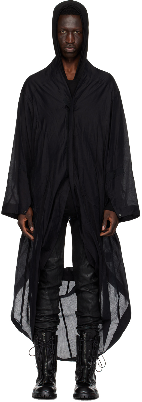 Julius: Black Hoop Jacket | SSENSE