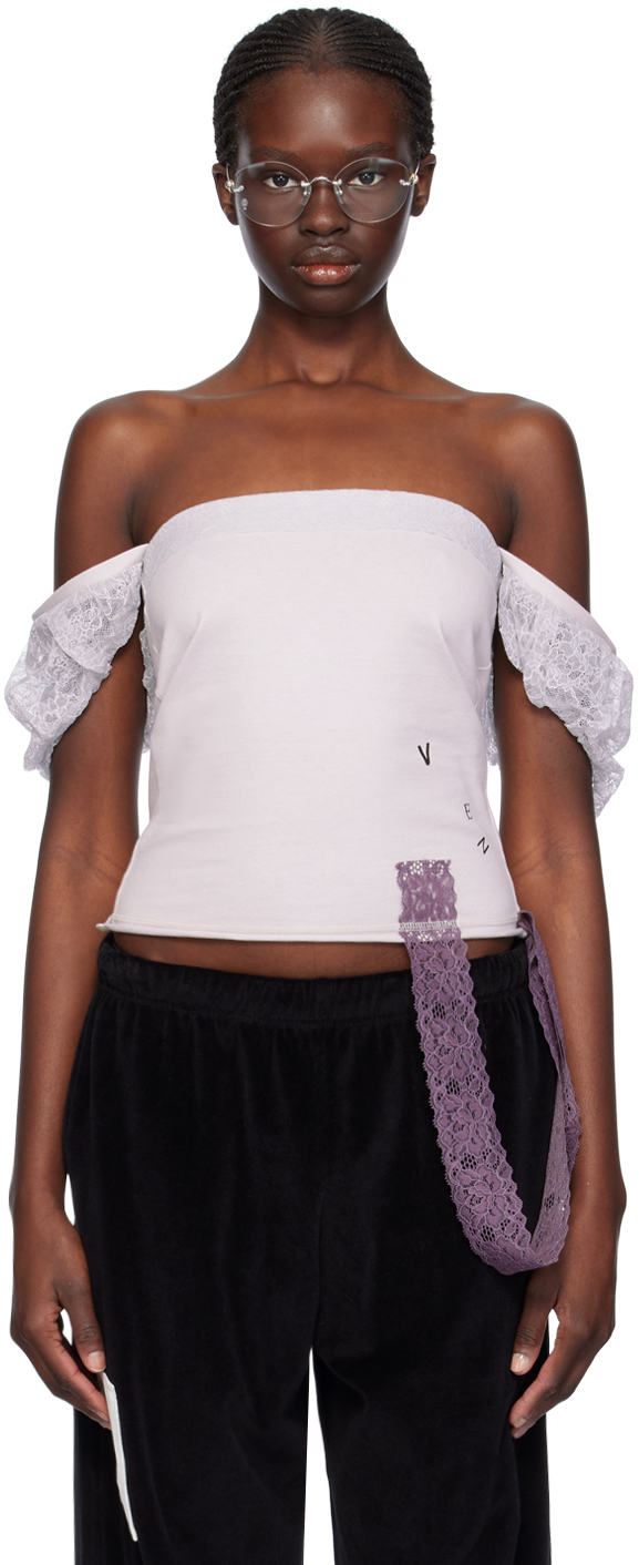 Pink Lacey Top by VeniceW on Sale