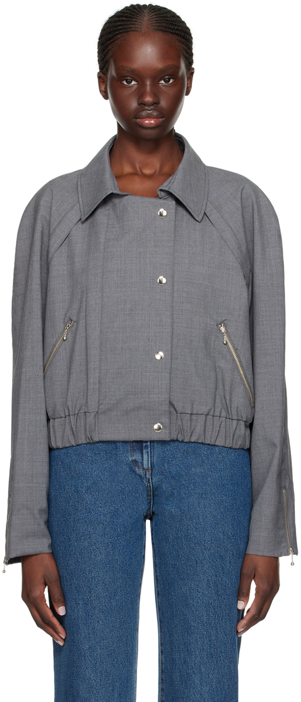 Gray Dex Jacket by Paris Georgia on Sale