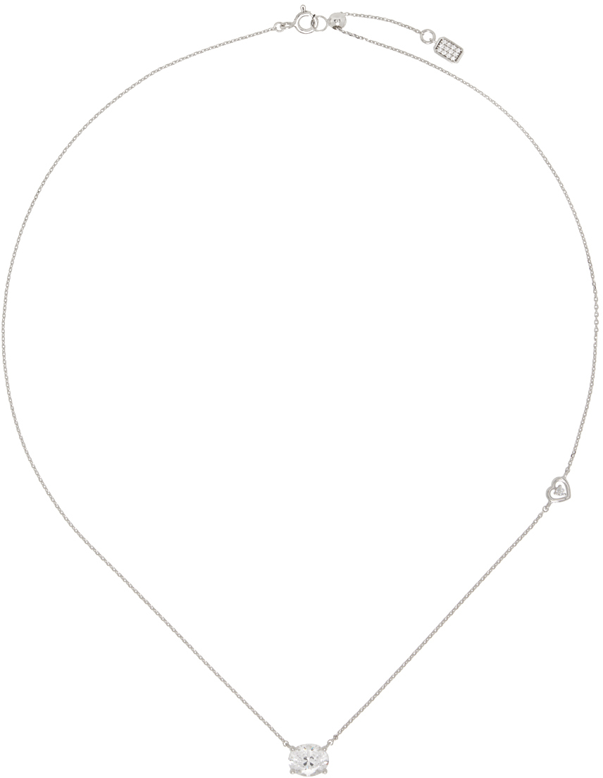 Numbering: Silver #3762 Necklace | SSENSE UK