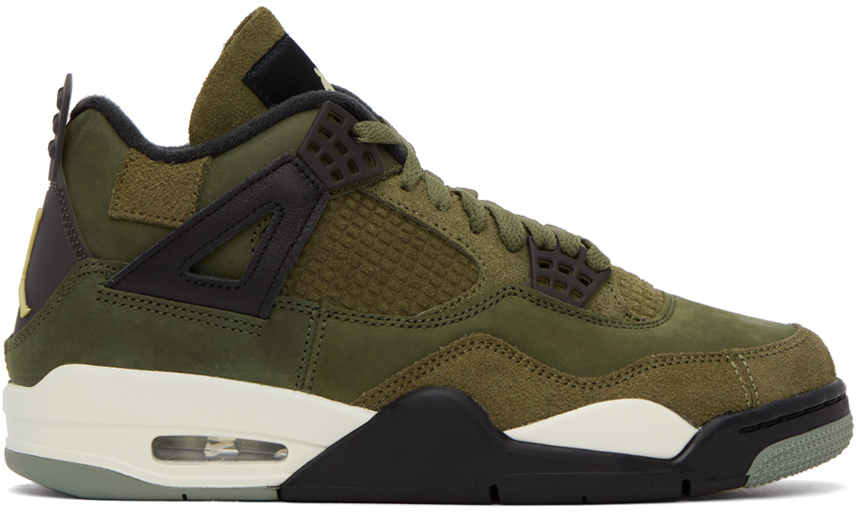 Nike Jordan: Green Air Jordan 4 Craft Sneakers | SSENSE