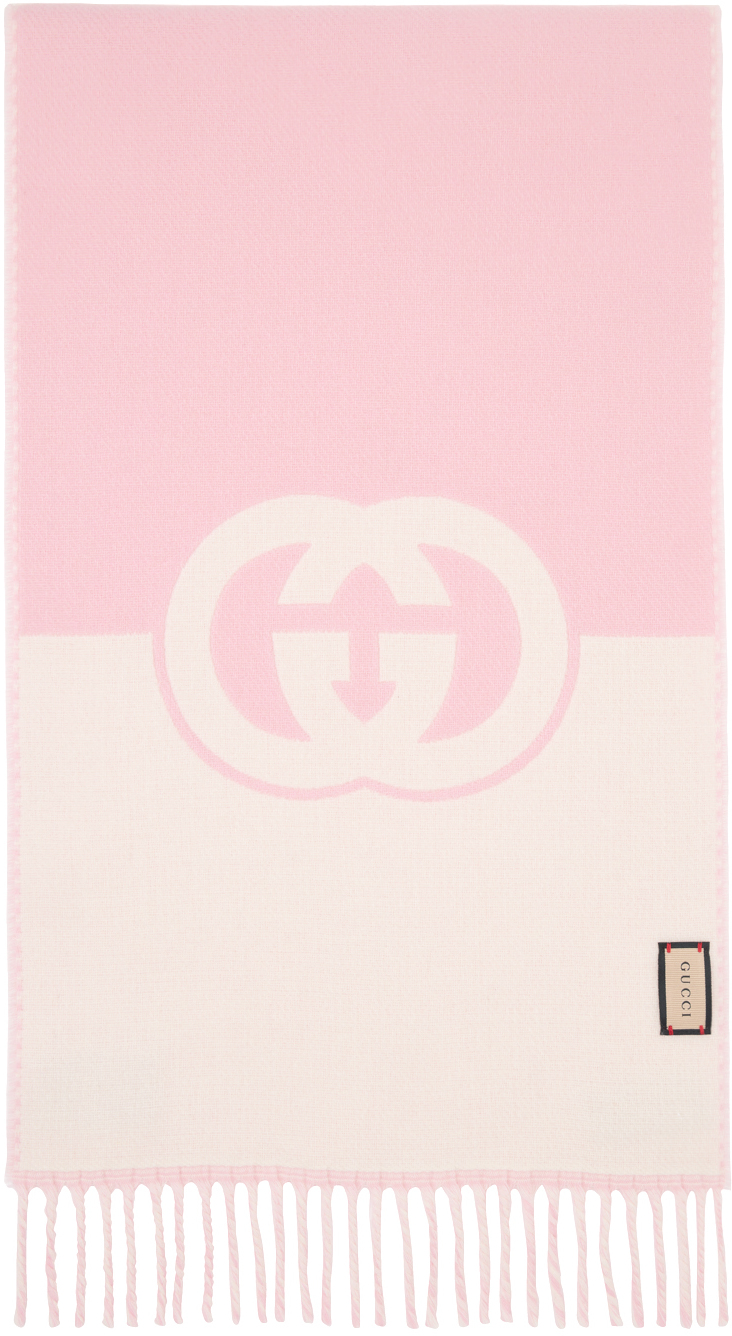 Gucci Pink Interlocking G Scarf | Smart Closet