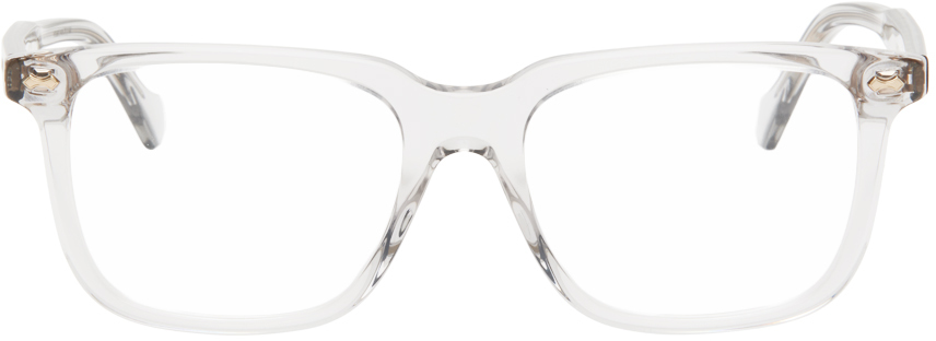Gray Square Glasses By Gucci On Sale