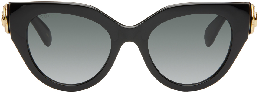 SSENSE 折扣季 | Gucci 黑色 GG1408S 太阳镜 加入折扣