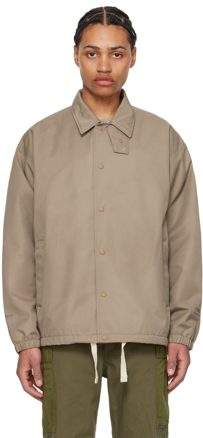 Taupe Coach Jacket by nanamica on Sale