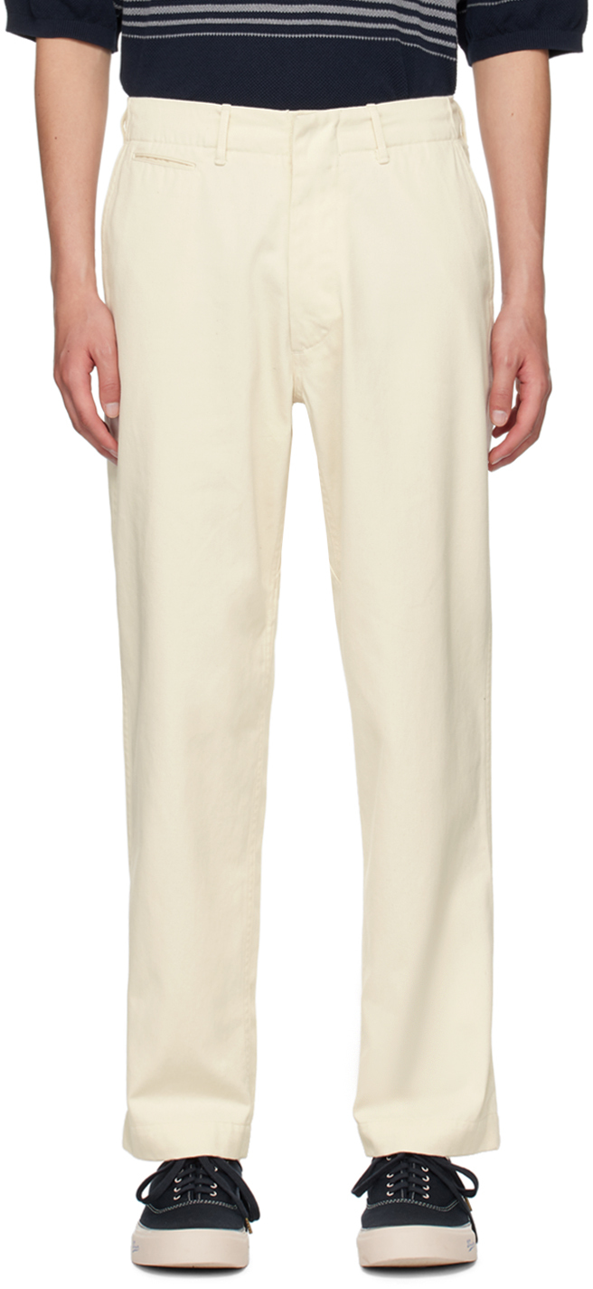 Off-White Wide Trousers by nanamica on Sale
