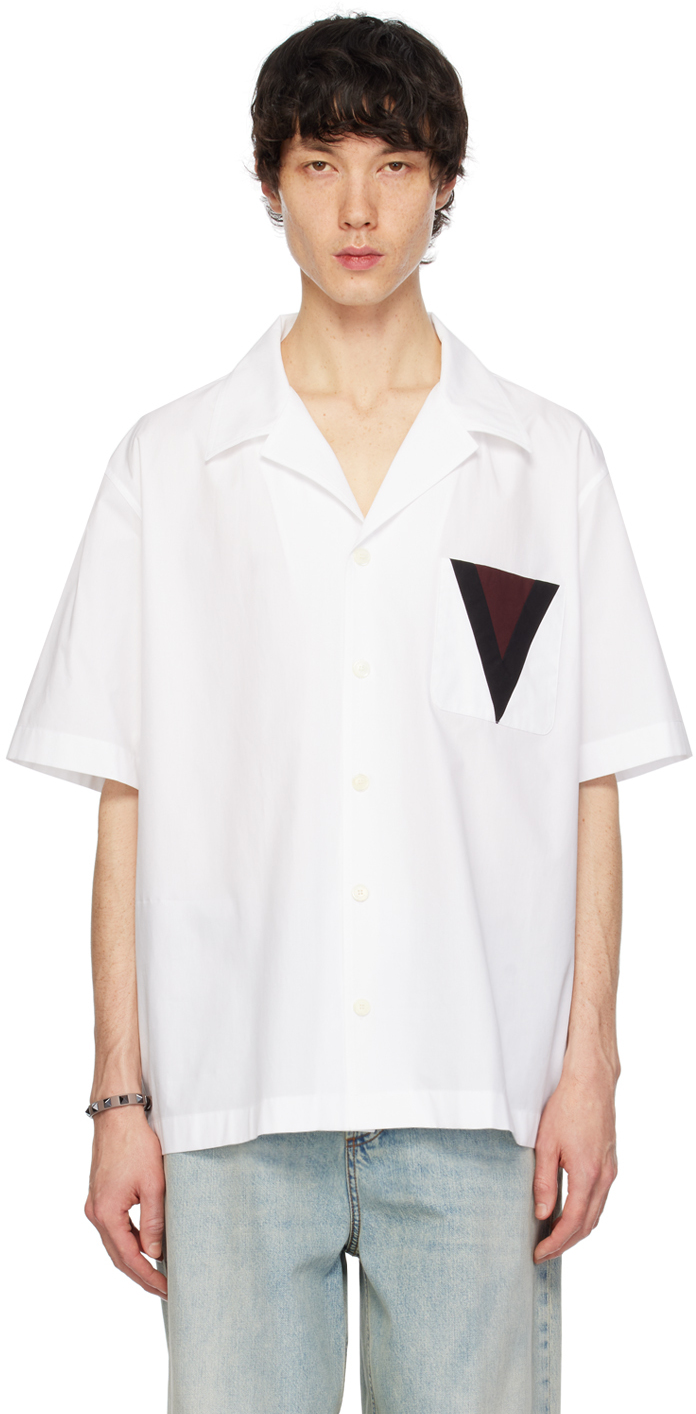 White Patch Shirt by Valentino on Sale