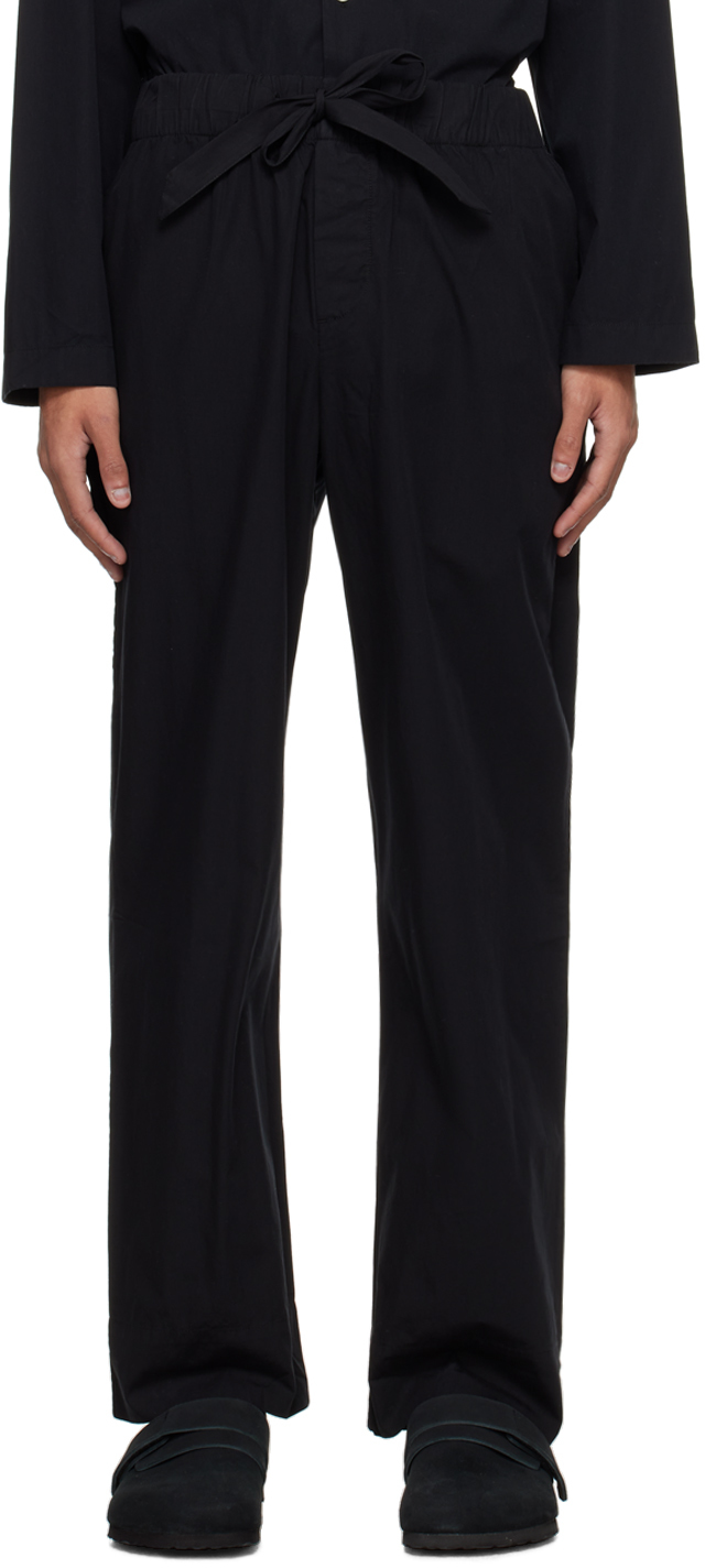 Tekla: Black Drawstring Pyjama Pants | SSENSE
