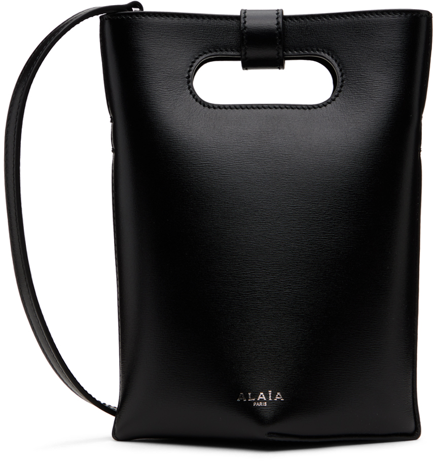ALAÏA: Black Small Folded Tote | SSENSE Canada