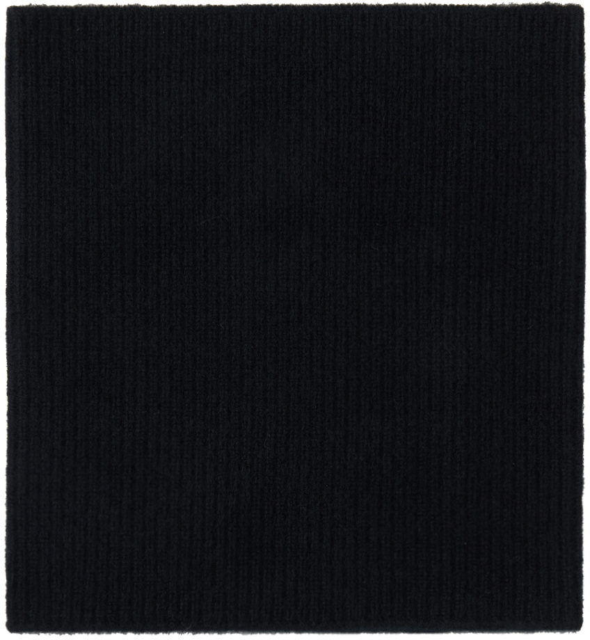 Black Baby Cashmere Knit Scarf by AURALEE on Sale