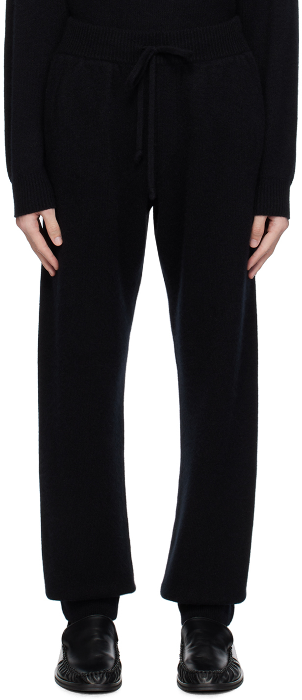Black Drawstring Sweatpants by AURALEE on Sale