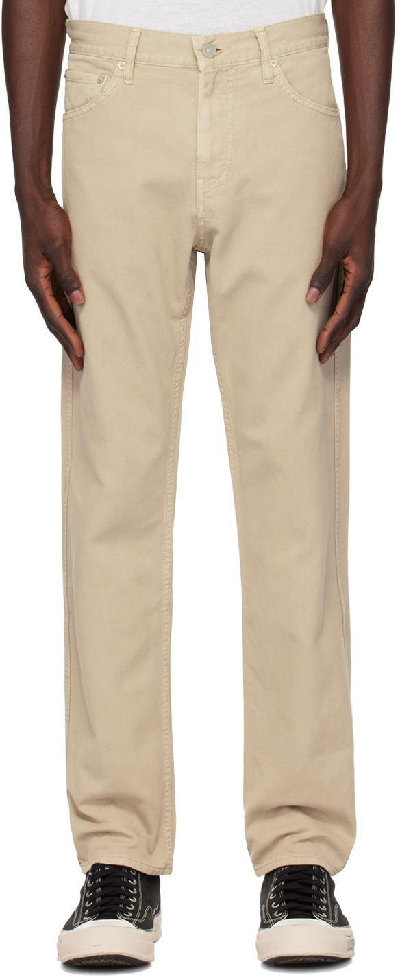 visvim: Beige Fluxus 19 Jeans | SSENSE