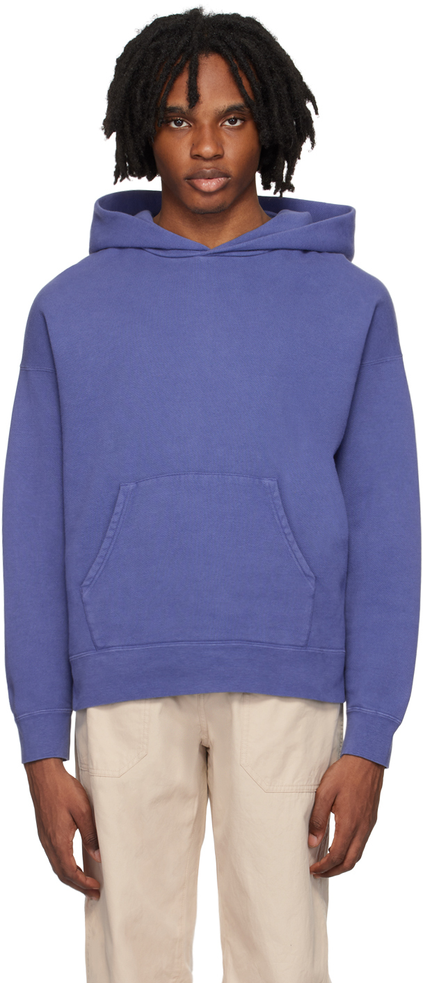 visvim: Blue Jumbo SB Hoodie | SSENSE