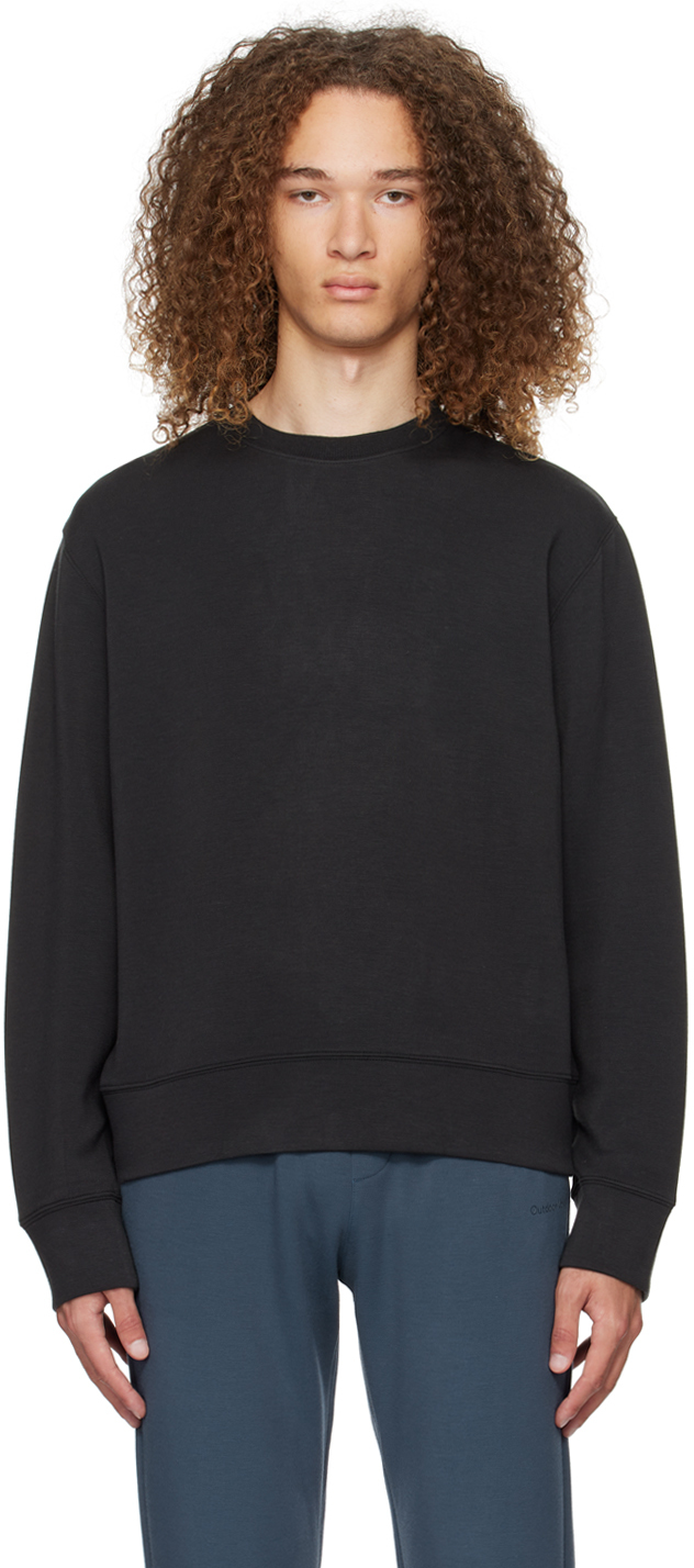 Outdoor Voices: Pull molletonné noir en Stratus | SSENSE France