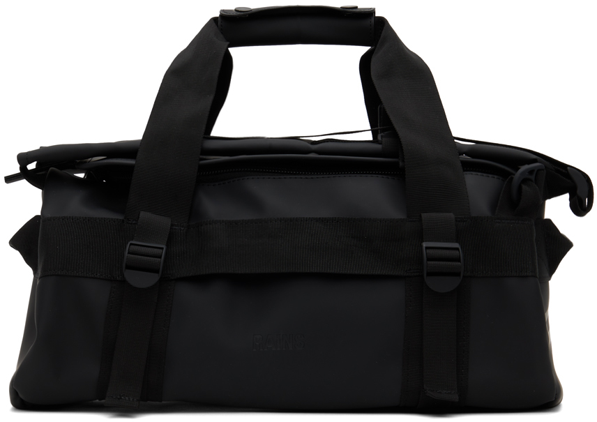 Black Texel Mini Duffle Bag by RAINS on Sale