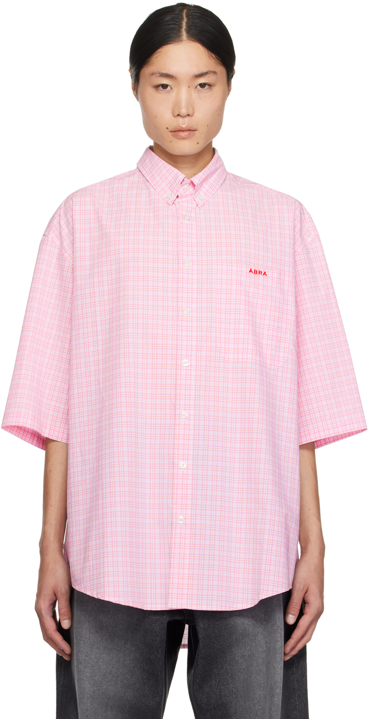 SSENSE Exclusive Pink Shirt by ABRA on Sale