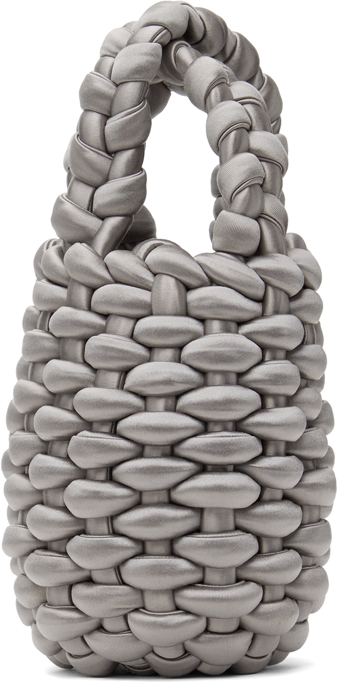 Silver Braided Bag by Isa Boulder on Sale