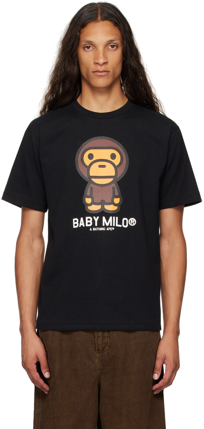 BAPE Black Baby Milo T Shirt SSENSE Canada BAPE Black Baby Milo T Shirt SSENSE Canada