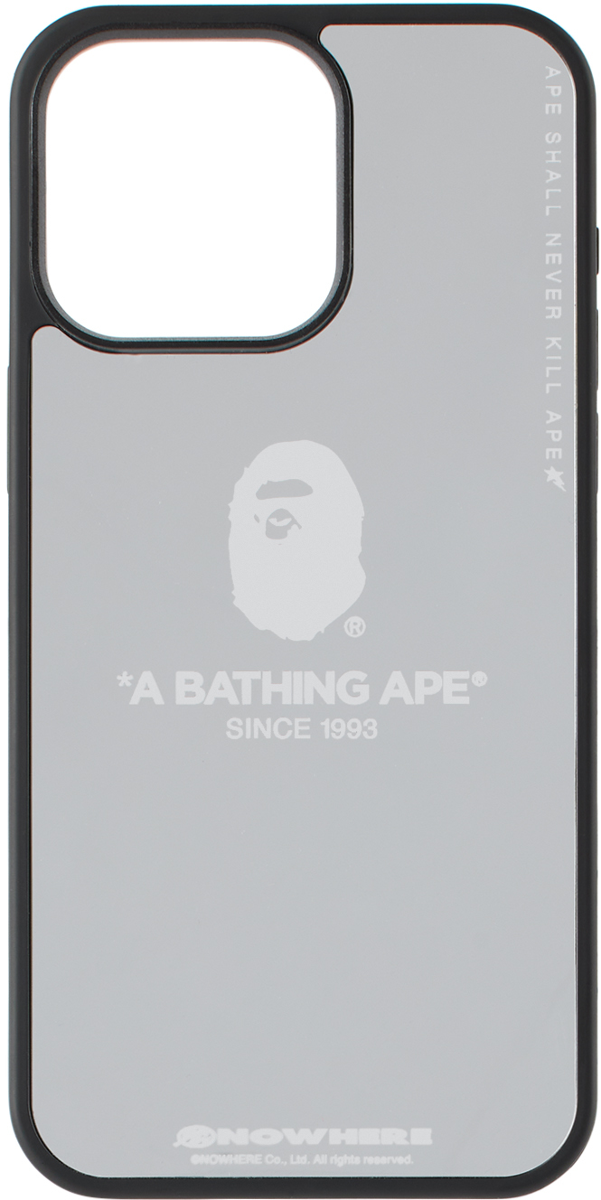 Black Mirror iPhone 15 Pro Plus Case by BAPE | SSENSE UK