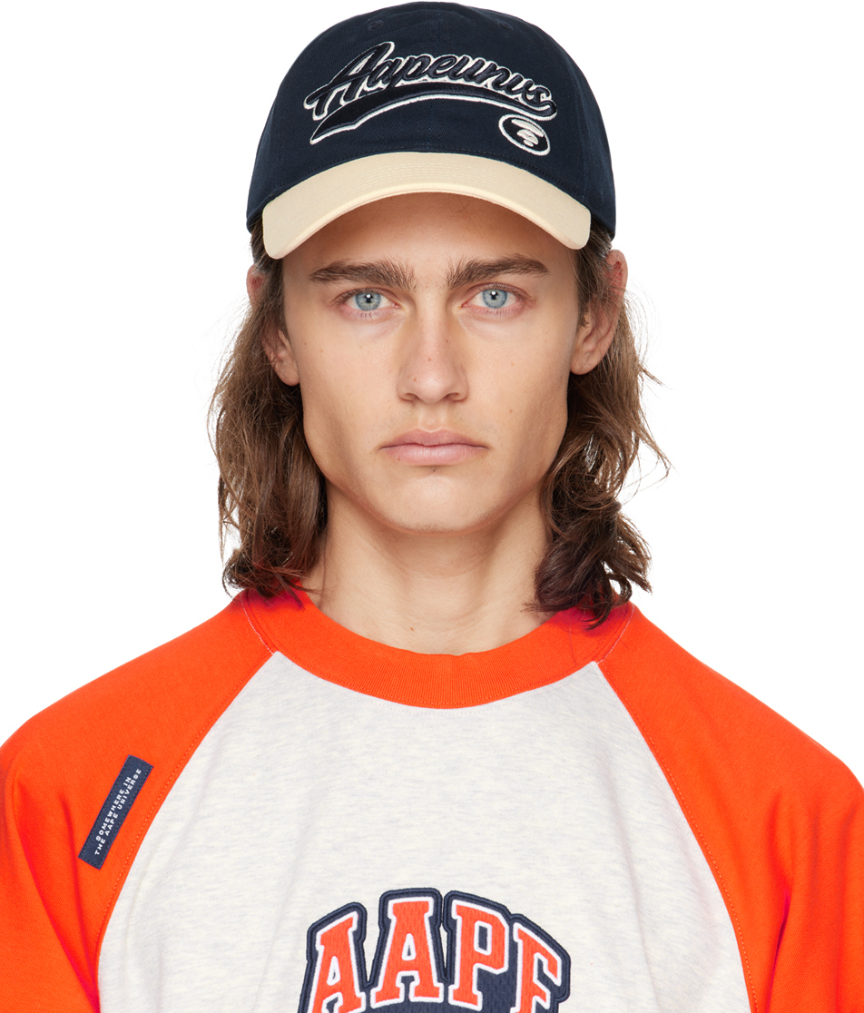 Navy Varsity Cap by AAPE by A Bathing Ape on Sale