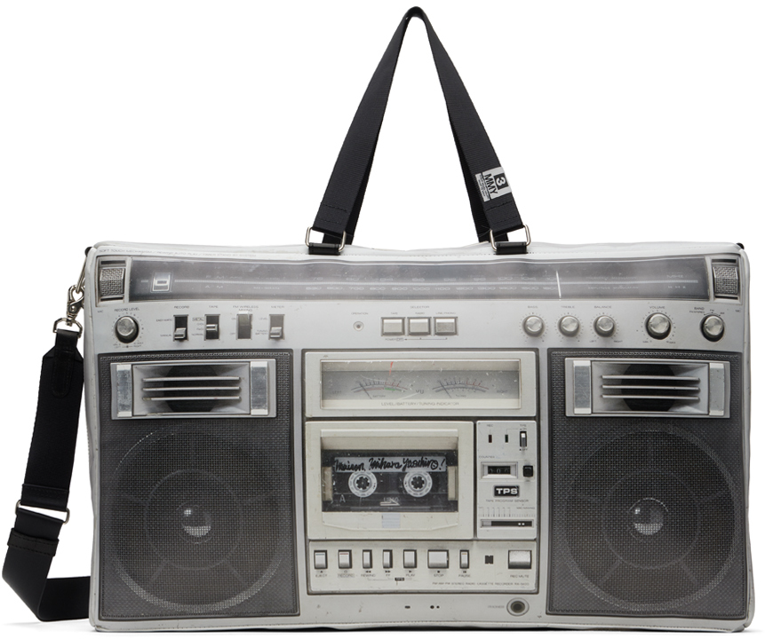 Maison MIHARA YASUHIRO: Gray Boombox Bag | SSENSE