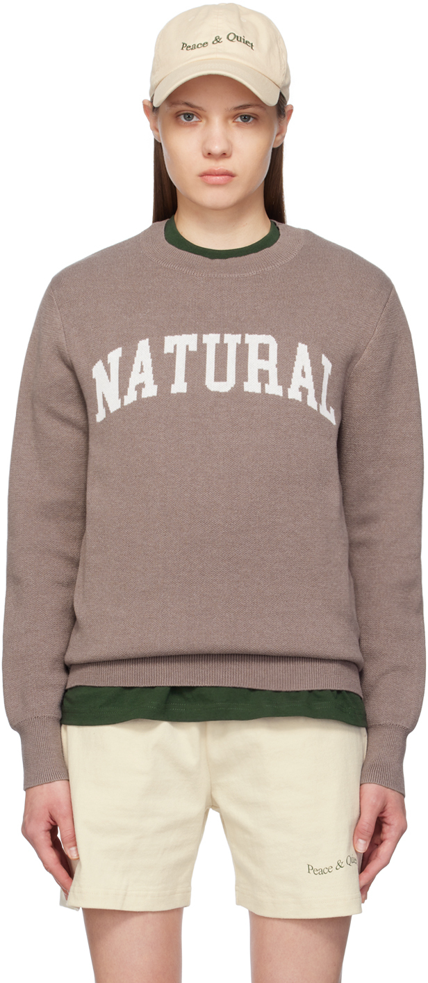 Museum of Peace & Quiet: Brown 'Natural' Sweater | SSENSE