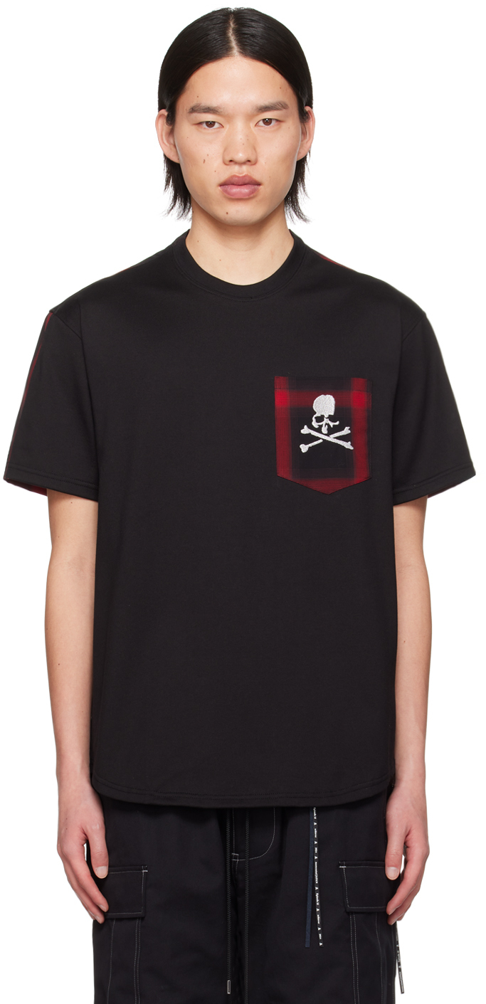 Black & Red Check T-Shirt by mastermind JAPAN on Sale