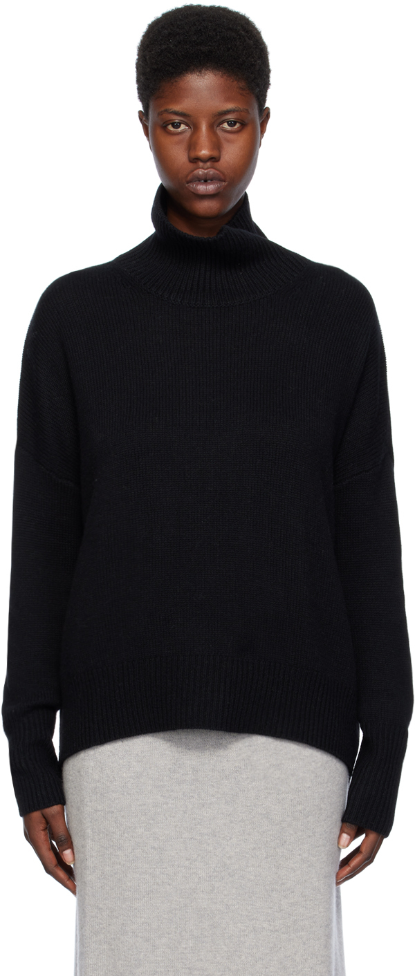 Black Heidi Turtleneck by LISA YANG on Sale