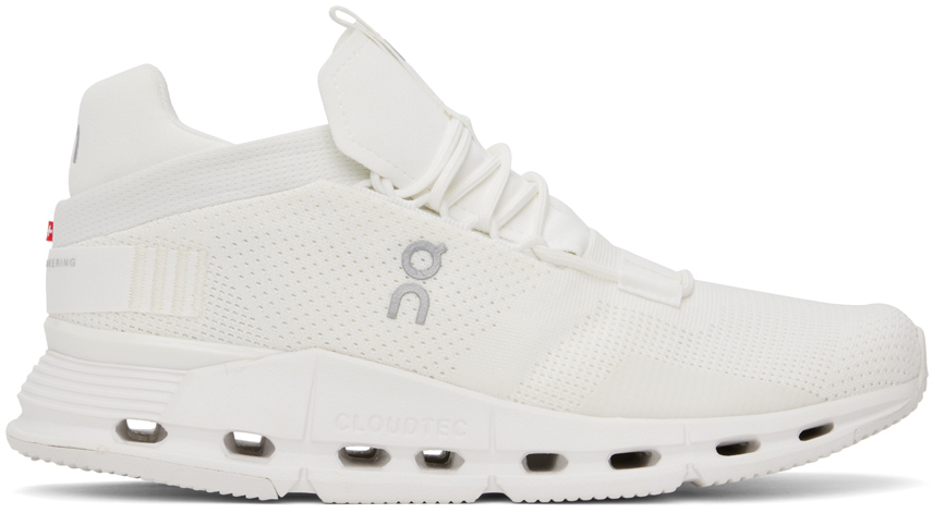 White Cloudnova Sneakers by On on Sale