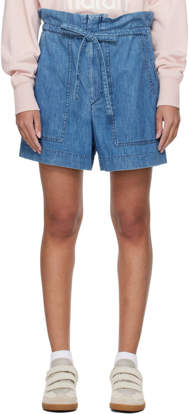 Short Ipolyte bleu Isabel Marant Etoile en solde