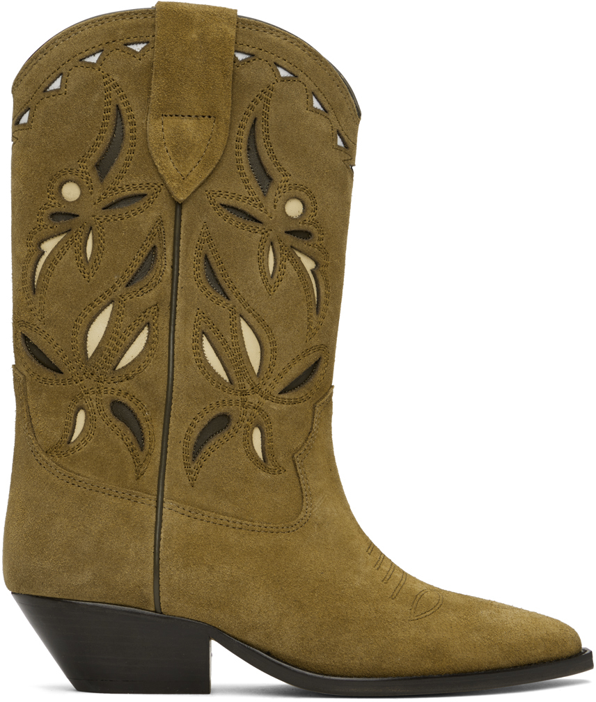 Bottes Duerto kaki Isabel Marant en solde