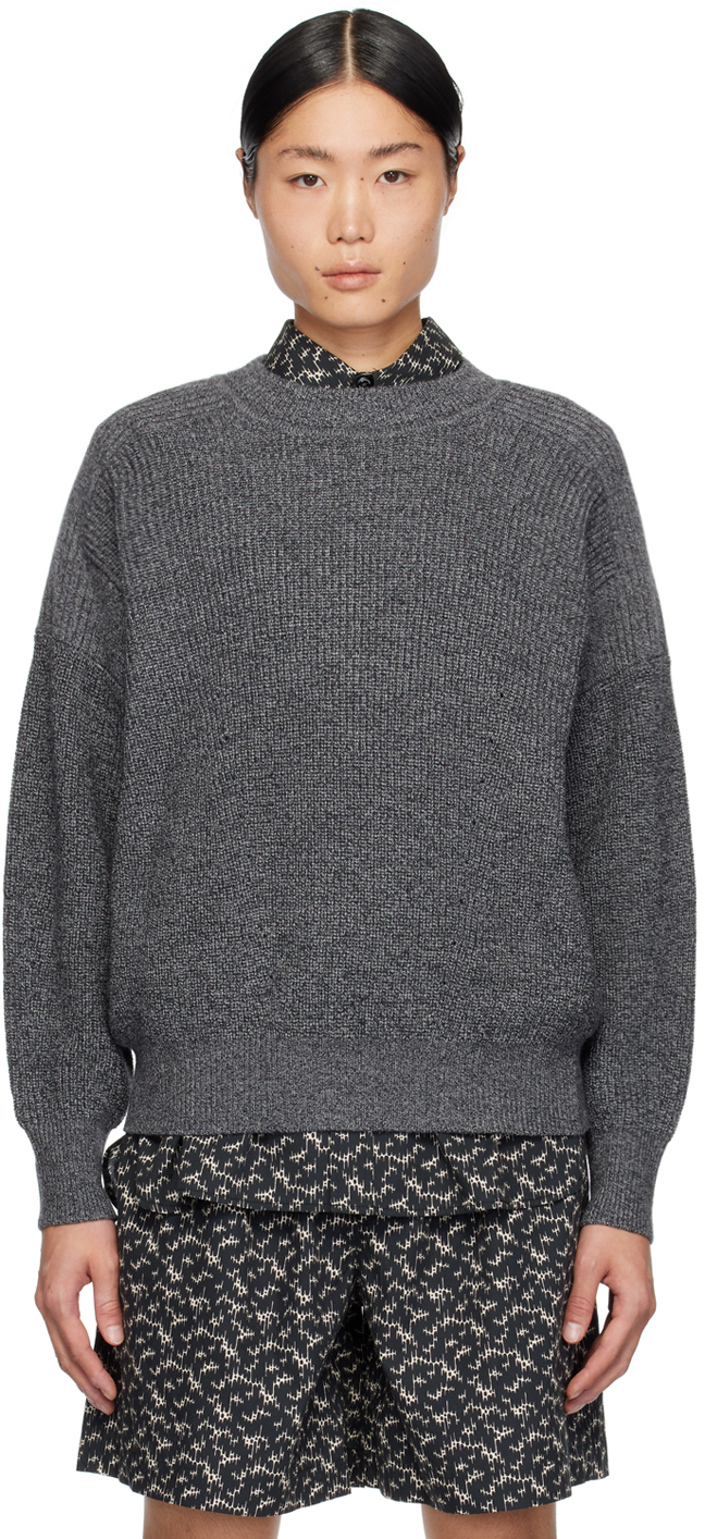 Pull Barry gris Isabel Marant en solde