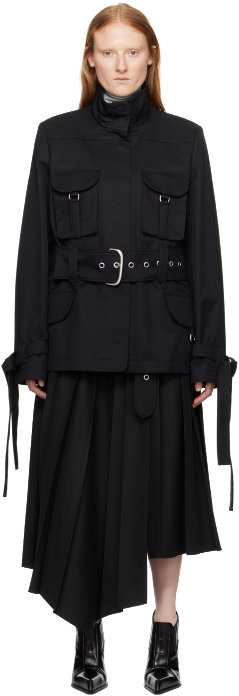 Off-White: Black Cargo Jacket | SSENSE