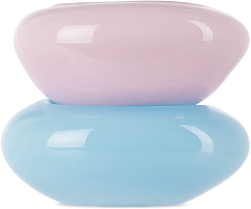 Pink & Blue 'The Dish Pair' Dish Set by Helle Mardahl | SSENSE